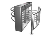 China 316 Stainless Steel Auto Reset Waist Height Turnstile with 400-500mm Arm Length and 25-30 Persons/Minute Flow Rate for sale