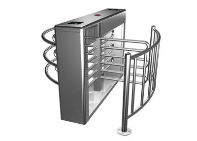 China 316 Stainless Steel Auto Reset Waist Height Turnstile with 400-500mm Arm Length and 25-30 Persons/Minute Flow Rate for sale