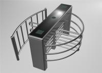 China 304 Stainless Steel Anti-Rushing Half Height Turnstile Gate with 40cm Arm Length and 25-30 Persons/Minute Flow Rate for sale
