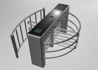 China 304 Stainless Steel Anti-Rushing Half Height Turnstile Gate with 40cm Arm Length and 25-30 Persons/Minute Flow Rate for sale