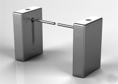 China Biometric Drop Arm Turnstile Gate - 25-30 Persons/Min Flow Rate, DC 24V Motor, -20°C to 60°C Operating Range for sale
