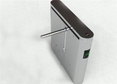 China Single Direction Drop Arm Turnstile - 304 Stainless Steel Security Gate with 25-30 Person/Minute Flow Rate for sale