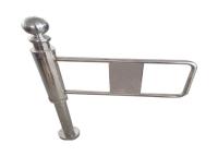 China 90 Degree Manual Swing Pedestrian Turnstile Gate - 1050mm Height 89mm Diameter Stainless Steel Construction for sale