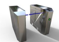 China Glass Arm Waist Height Turnstile - 1000x300x980mm Stainless Steel Flap Barrier with 30 Persons/Minute Capacity for sale