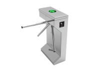 China 220V Electronic Tripod Turnstile Gate - 510mm Arm Length, 25-30 Persons/Minute Flow Rate, SS304 Stainless Steel Construction for sale