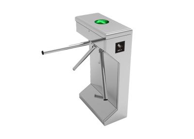 China 220V Electronic Tripod Turnstile Gate - 510mm Arm Length, 25-30 Persons/Minute Flow Rate, SS304 Stainless Steel Construction for sale