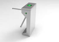 China 220V Electronic Tripod Turnstile Gate - 510mm Arm Length, 25-30 Persons/Minute Flow Rate, SS304 Stainless Steel Construction for sale