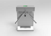 China 220V Electronic Tripod Turnstile Gate - 510mm Arm Length, 25-30 Persons/Minute Flow Rate, SS304 Stainless Steel Construction for sale