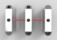 China 550mm Stainless Steel Flap Turnstile Gate with 30 Persons/Min Pass Speed and IP54 Rating for Access Control Systems for sale