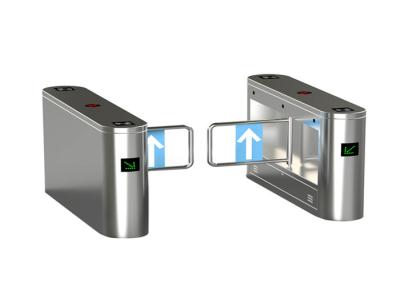 China LED Indicator Swing Turnstile Gate - 1200x280x980mm Stainless Steel with 5 Million Cycle Lifespan for sale