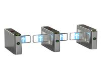China LED Indicator Swing Turnstile Gate - 1200x280x980mm Stainless Steel with 5 Million Cycle Lifespan for sale