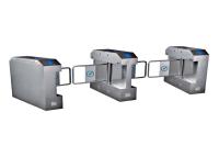 China Brushless Motor Swing Arm Barrier Access Control System - DC 24V, 1200×280×980mm, 20-25 Persons/Minute for sale