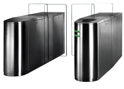 China Crystal Acrylic Flap Access Turnstile Gate - 304 Stainless Steel, 25-30 Persons/Minute Flow Rate, -20°C to 60°C Operating Range for sale