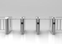 China Anti-Pinch Drop Arm Turnstile SS304 Cabinet 1200x165x1000mm with 40W Power Consumption for sale