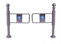 China SS304 Manual Swing Pedestrian Turnstile Gate - 89mm Diameter Pillar, 600mm Arm Length, 90° Swing Angle for sale
