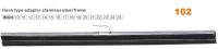 China OEM Windshield Wiper Blades For Hook Type Adaptor Stainless Steel Frame for sale
