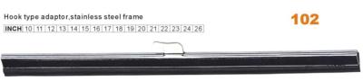 China OEM Windshield Wiper Blades For Hook Type Adaptor Stainless Steel Frame for sale