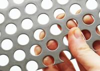 China Round Square Hexagonal 304 Stainless Steel Punched Metal Sheet Customizable Hole Shapes Control for sale
