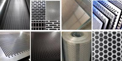 China Customized 316 Stainless Steel Serforated Sheet Various Hole Types Perforated Metal for sale