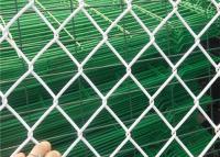 China Crochet Uniform Mesh PVC coated Chain Link Fence Smooth Surface With Long Service Life for sale