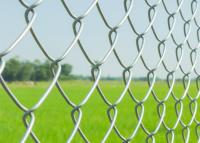China Galvanized Square Chain Link Fencing Mesh 0.5m-4m Free Samples Available for sale