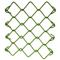 China Crochet Uniform Mesh PVC coated Chain Link Fence Smooth Surface With Long Service Life for sale