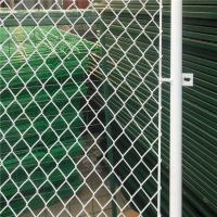 China Galvanized Diamond Wire Mesh Chain Link Fence Rhombus Mesh Gate In Factory Price for sale