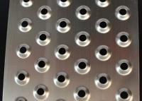 China Traction Tread Plank Grating Dimple Perforated Slip Resistant Metal Floor Plate With Round Hole For Flooring Walkway for sale