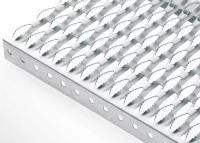 China Customized Anti Skid Metal Plate Crocodile Mouth Shape 20mm-80mm Channel Height Silver Finish for sale