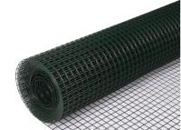 China Light Green PVC Coated Square Hole 3mm Welded Wire Mesh Low Carbon Steel Q195 for sale