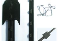 China Q215 Rust Resistant Silver / Black Steel T Fence Posts 1.4 - 2.04 kg/m for sale