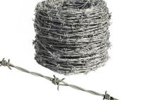 China Multi Color Corrosion Resistant Barbed Wire Mesh Custom Length 7.5cm-15cm Barb Spacing for sale
