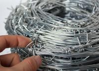 China Galvanized PVC Coated Barbed Wire with Optimal 20g/m2-200g/m2 Zinc Coating Protection for sale