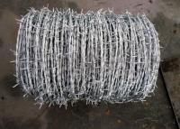 China Security Zinc Coated Barbed Fence Wire For Corrosion Protection 2-3.2mm Diameter Free Sample Available for sale