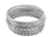 China Cross Razor Barbed Wire Security Fence Custom Length In Woven Bag for sale
