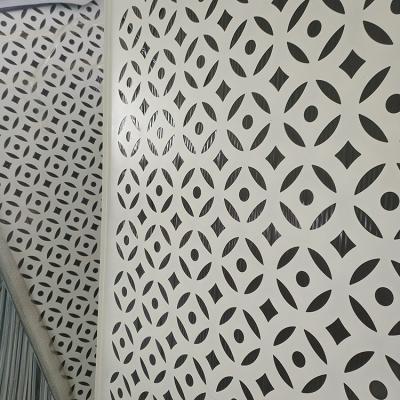 China Aluminum Perforated Mesh Curtain Walls Iron Pallet Packing Straight Hole Arrangement Stainless Sheet for sale