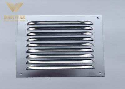 China Customized Size 304 Stainless Perforated Sheet Light Aluminum SS304 Louver Punch Metal Mesh Heating Ventilation for sale