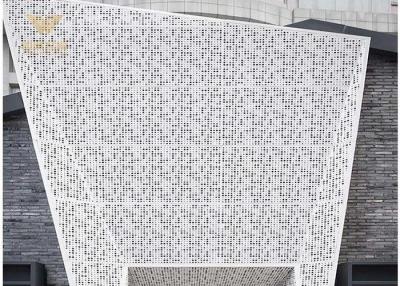 China Perforated Aluminum Decorative Wall Panel Metal Curtain Wall Perforated Wall Facade for sale