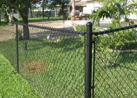 China Anti Rusted Metal Chain Link Mesh With Pvc Coating And Barbed Wire For Secure Gates for sale
