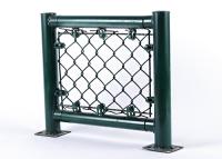 China Garden Easy Assembly Pvc Coated Chain Link Fence Cyclone for sale