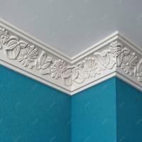 China Waterproof Polyurethane Foam Cornice Easy To Install Moisture Proof for Home Decor for sale