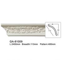 China Gemei Polyurethane Foam Cornice Waterproof Eco-friendly Easy To Install Decorative Cornice for Home Decor for sale