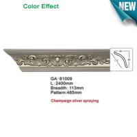 China Gemei Polyurethane Foam Cornice Waterproof Eco-friendly Easy To Install Decorative Cornice for Home Decor for sale