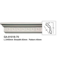 China Wholesale Polyurethane Cornice Mould with Moisture Proof Anti-Insects Properties and 2.4m Length for Indoor Decoration for sale