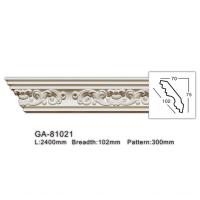 China Waterproof Eco-friendly Polyurethane Foam Cornice Easy To Install for Home and Office Decor for sale