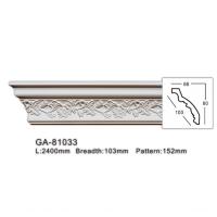 China GA-81026 Oem Service Mothproof Construction Material Urethane Fluted Crown Moulding Decorative for sale