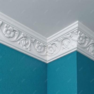 China GA-81028 Factory Supply Environment Friendly House Renovation Urethane Polymer Carved Modern Ceiling Decoration for sale
