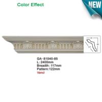 China GA-81040 Guarantee New Classical Apartment Polyurethane Carved Decorative Crown Ceiling for sale