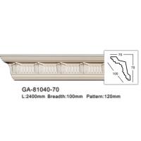 China GA-81040 Guarantee New Classical Apartment Polyurethane Carved Decorative Crown Ceiling for sale