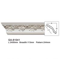 China GA-81041 New Design Post Modern Residential Pu Carving Colorful Cornice for sale